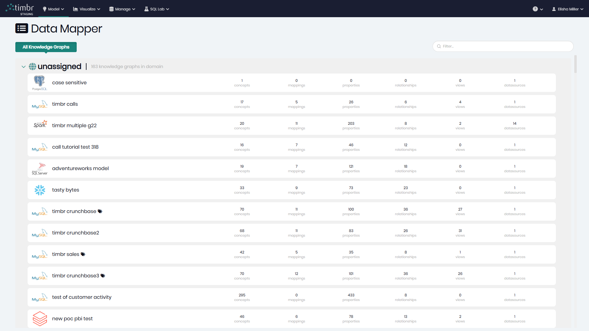 Data Mapper | Timbr Documentation